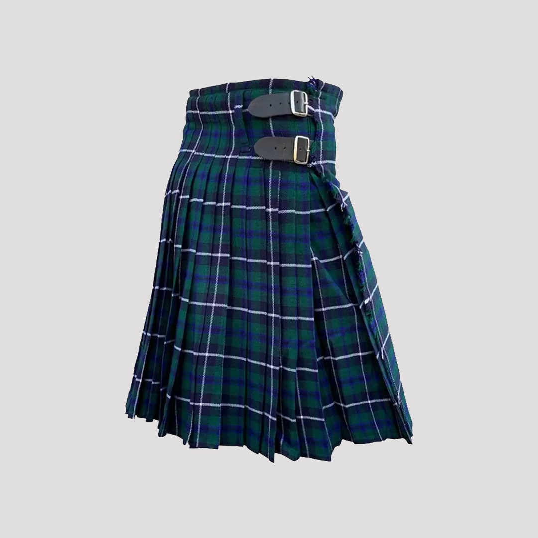 Handmade Blue Douglas Tartan Kilt - Handmade Tartan Kilt - Custom Made ...