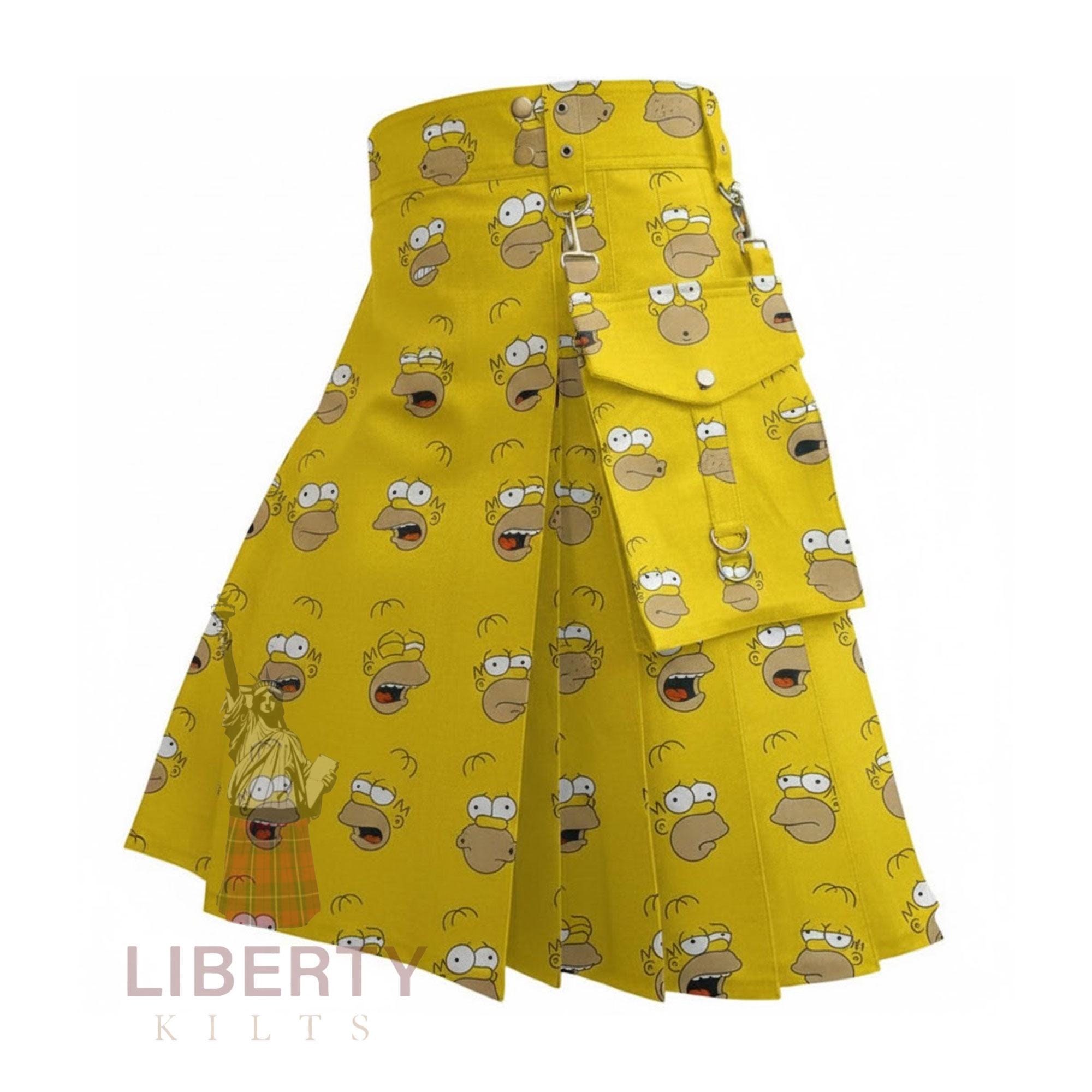 The Simpsons Utility Kilt for Men | Funny Pop Culture Kilt, Novelty ...
