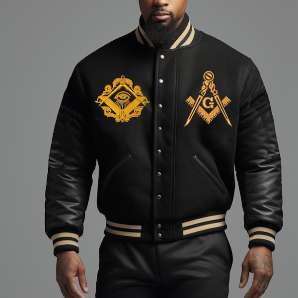 Embroidered Masonic Jacket - Etsy