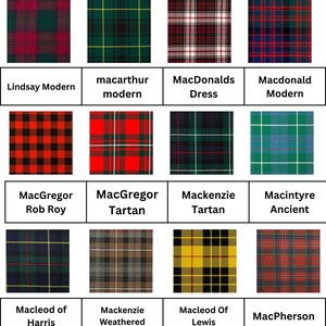 Custom Made Tartan Highland Cargo Kilt - Choose Your Favourite Clan ...