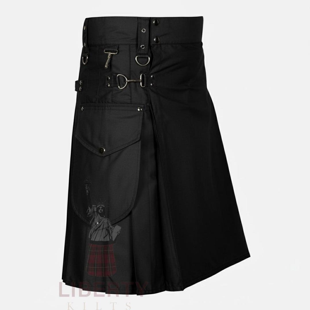 Custom Cotton Utility Kilt for Men | Modern Pocket Kilt, Made to Order ...