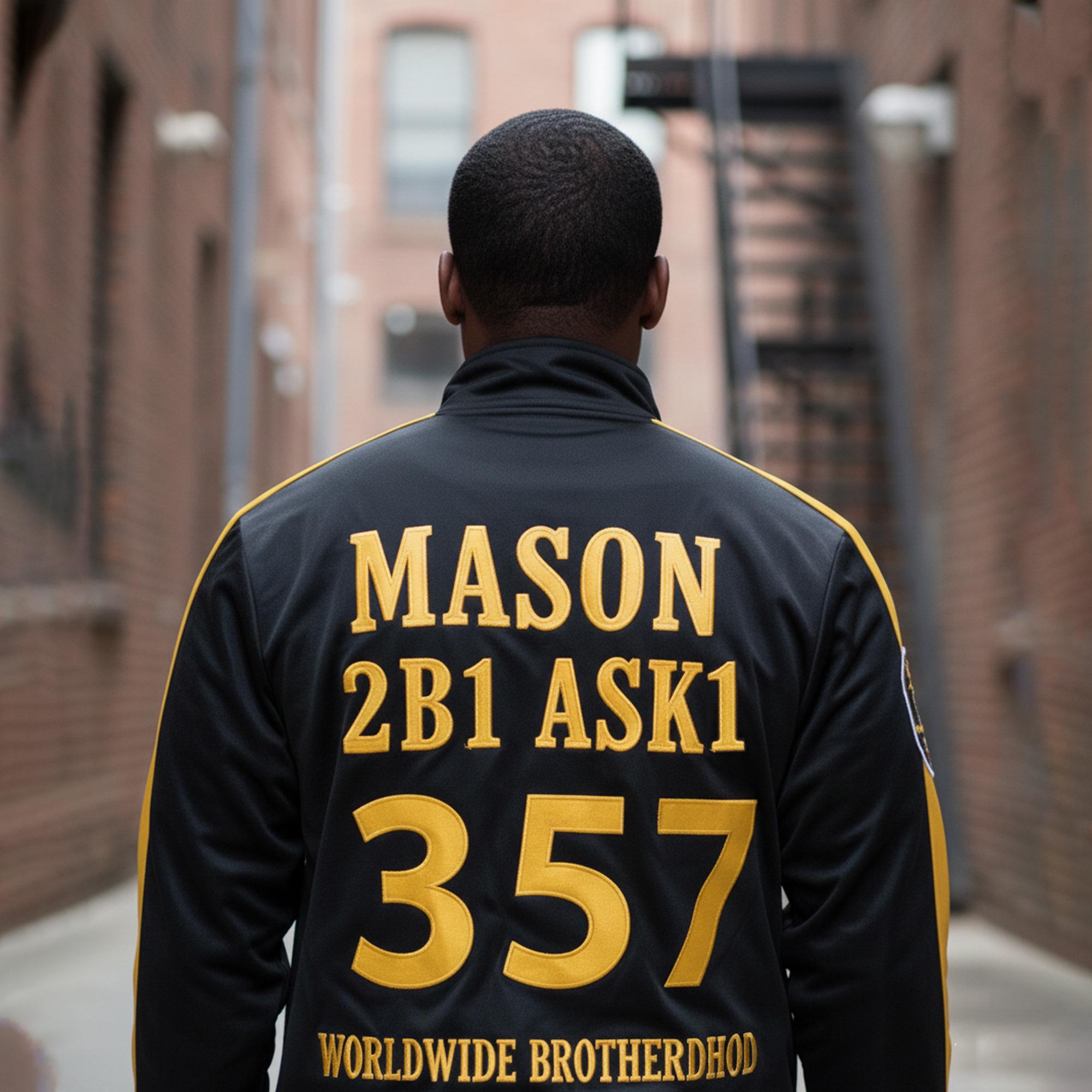 Prince Hall Masonic Black & Gold Cotton Fleece Tracksuit - Etsy