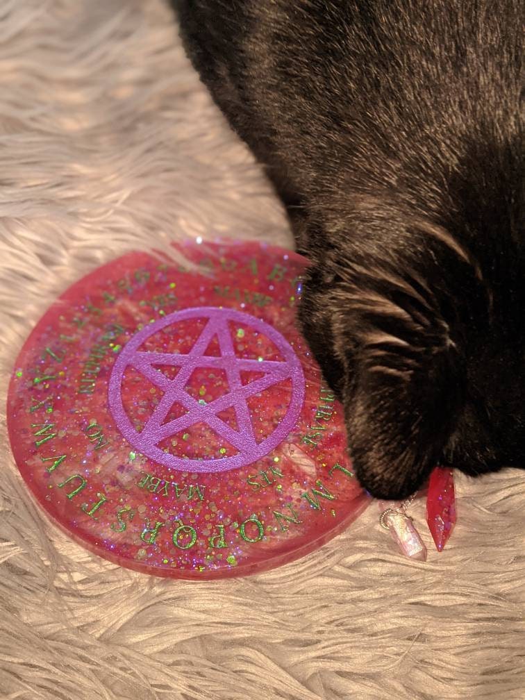 Pink Glitter Pendulum Board and Pendulum - Etsy