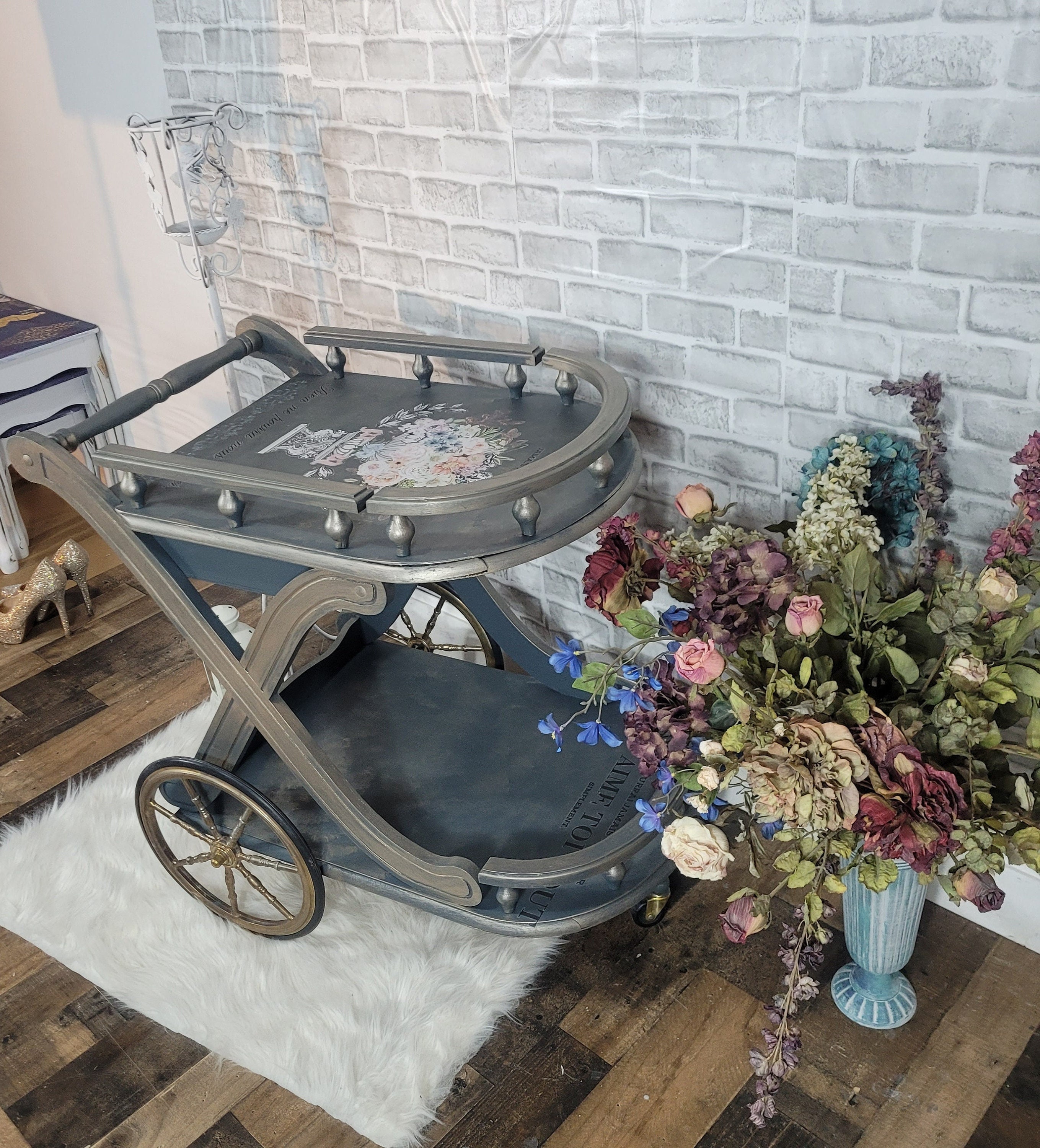 Sold Out, Vintage Tea Cart, Redesign With Prima, Painted Furniture ...