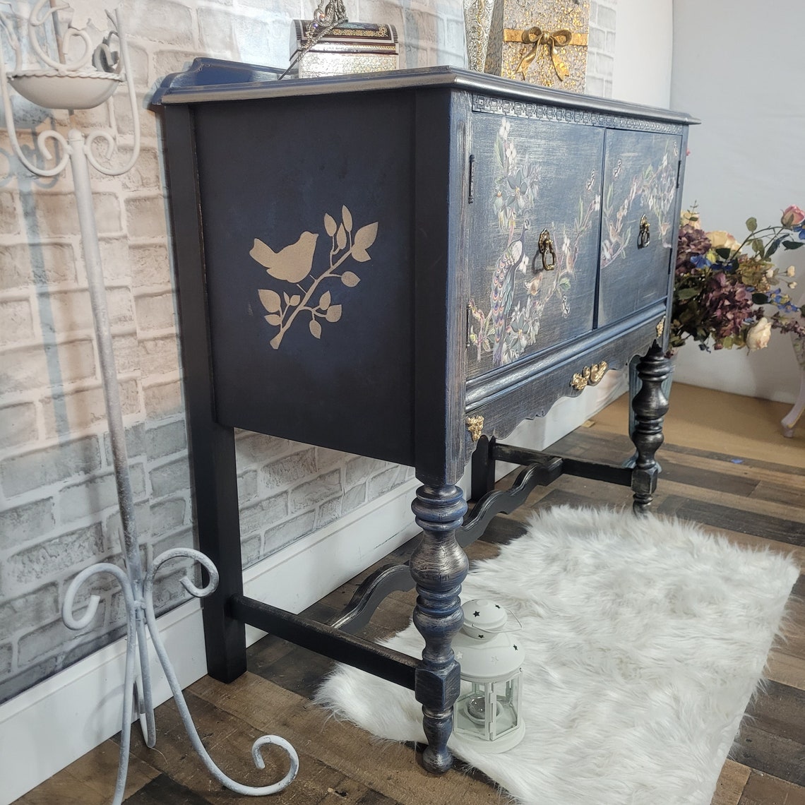 Jacobean Buffet Sideboard French Country Buffet Hand - Etsy