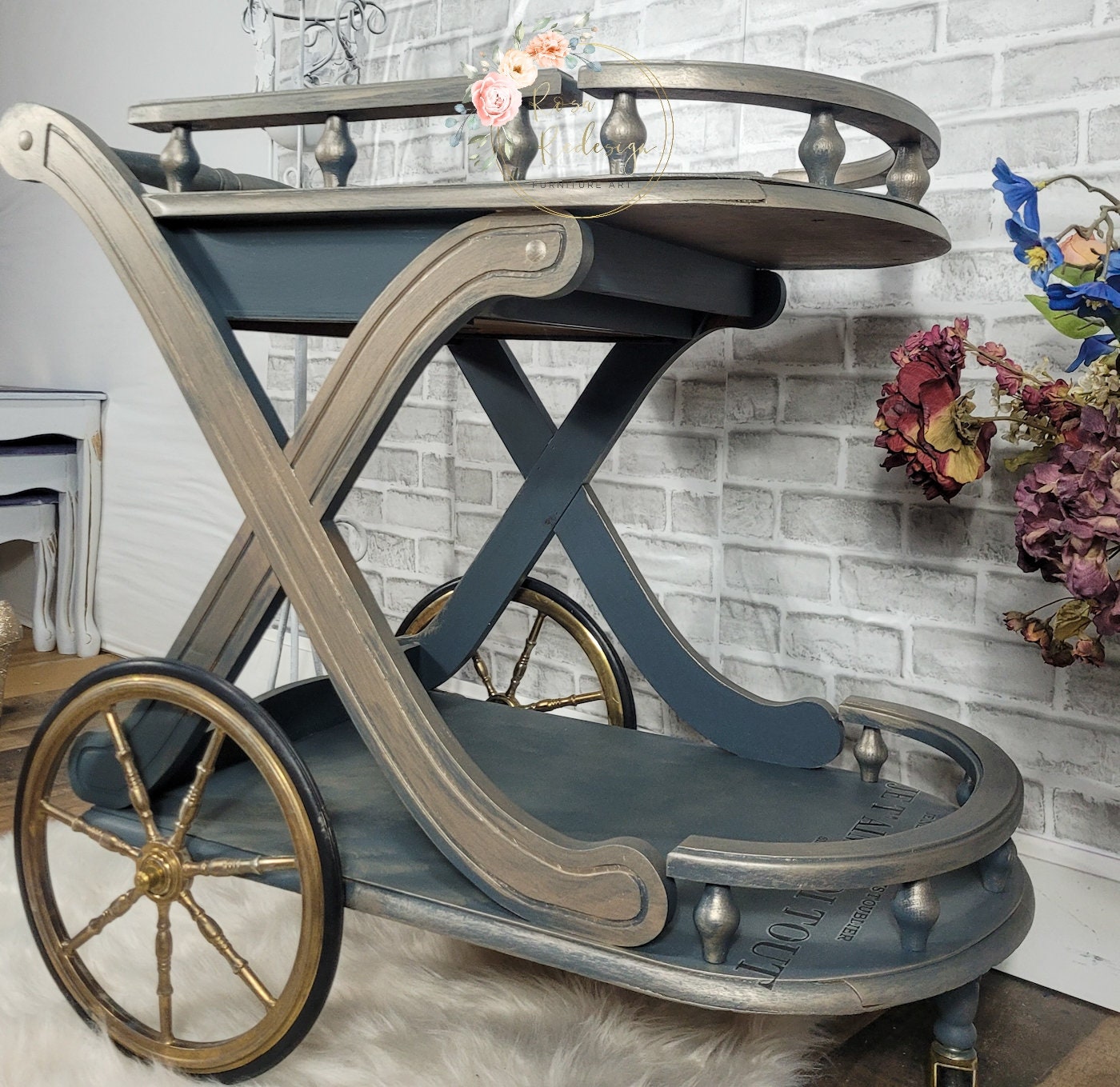 Sold Out, Vintage Tea Cart, Redesign With Prima, Painted Furniture ...