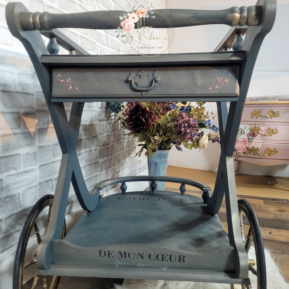 Sold Out, Vintage Tea Cart, Redesign With Prima, Painted Furniture ...