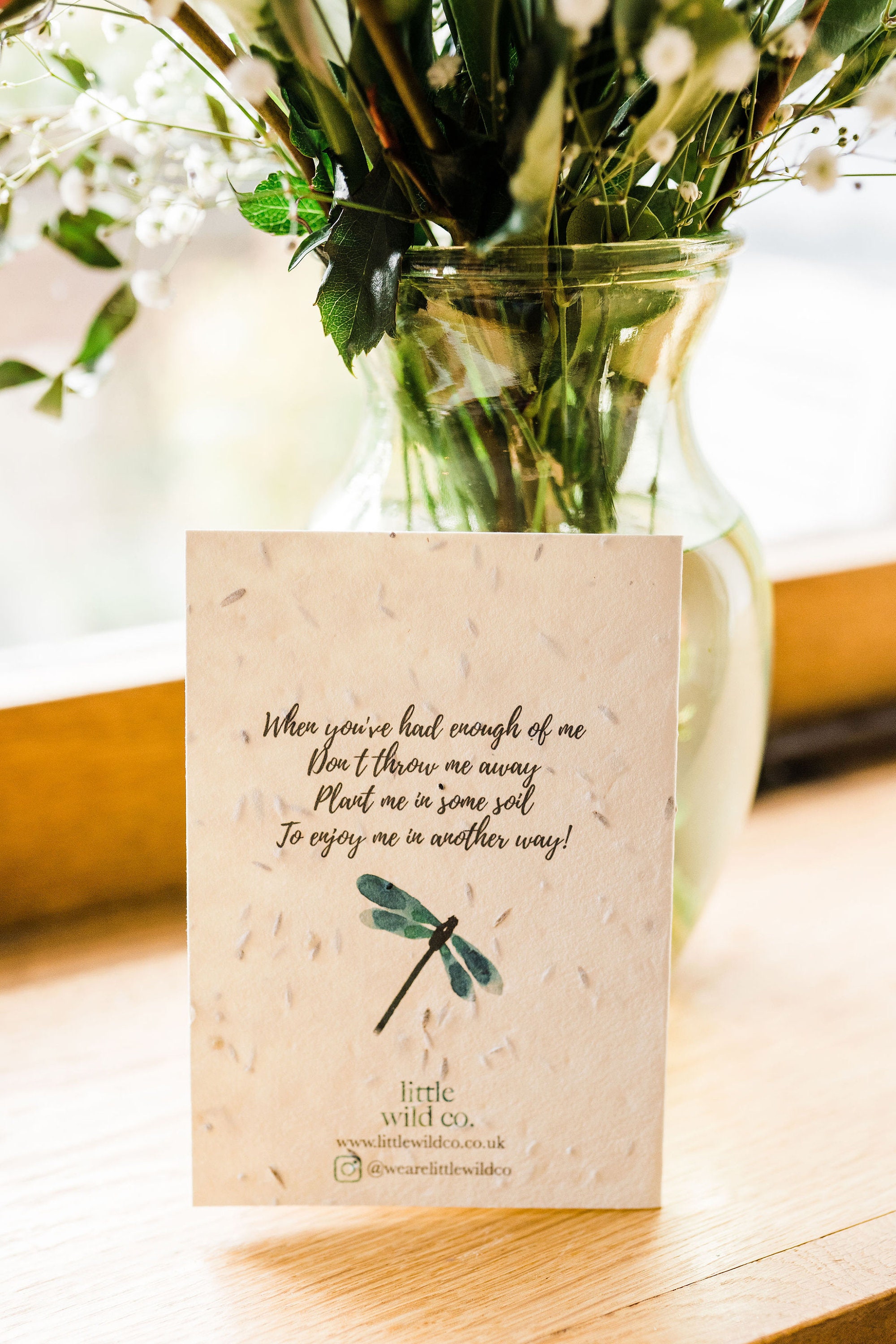 Plantable Wildflower Seeded Card Eco-friendly Seed Gift New Baby New ...