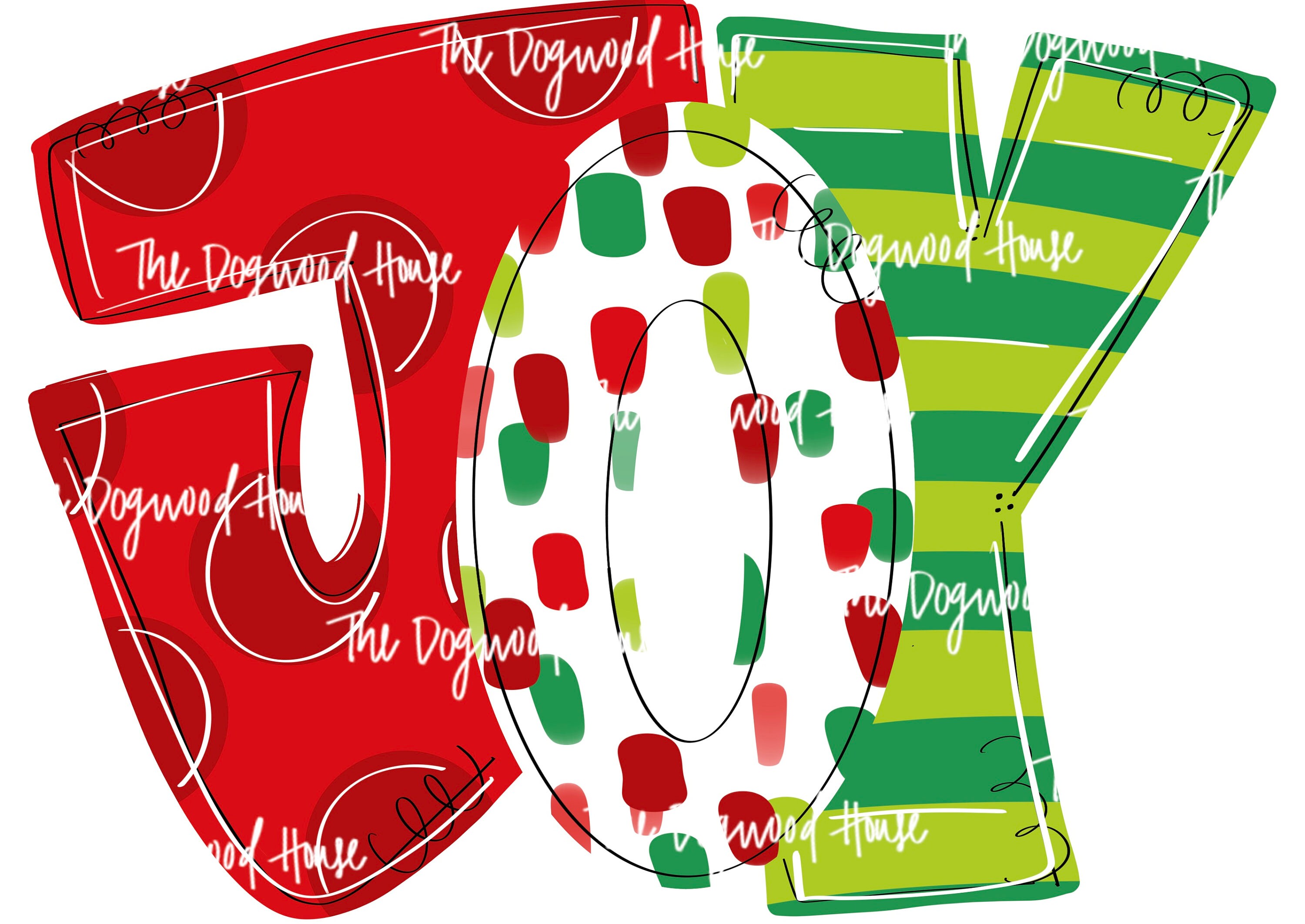 TEMPLATE: “joy” Christmas Printable Door Hanger Template - Etsy