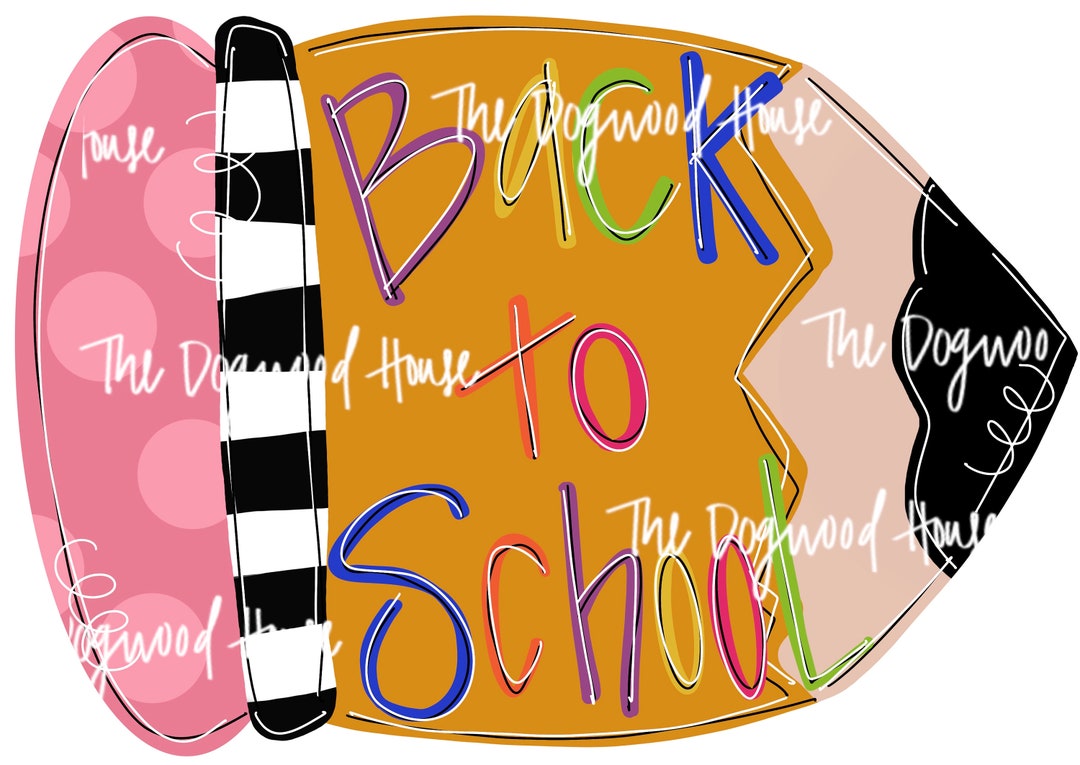 Template: Pencil “back to School” Digital Download Printable Template ...