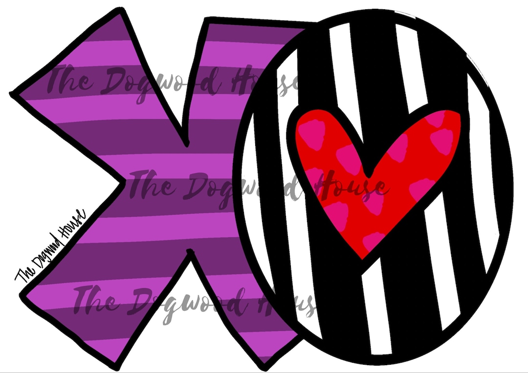 TEMPLATE: XO Valentines Doorhanger Printable Template - Etsy
