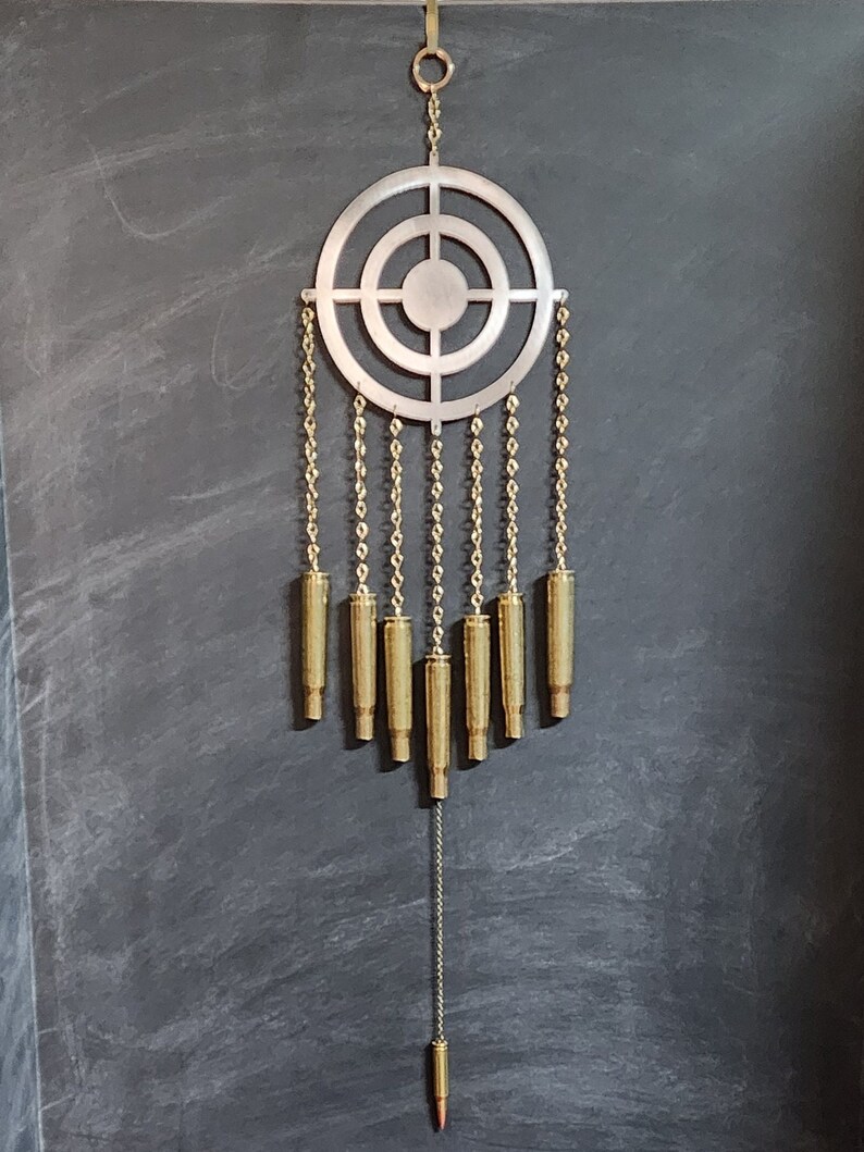 50. Cal Bullet Windchime Target - Etsy