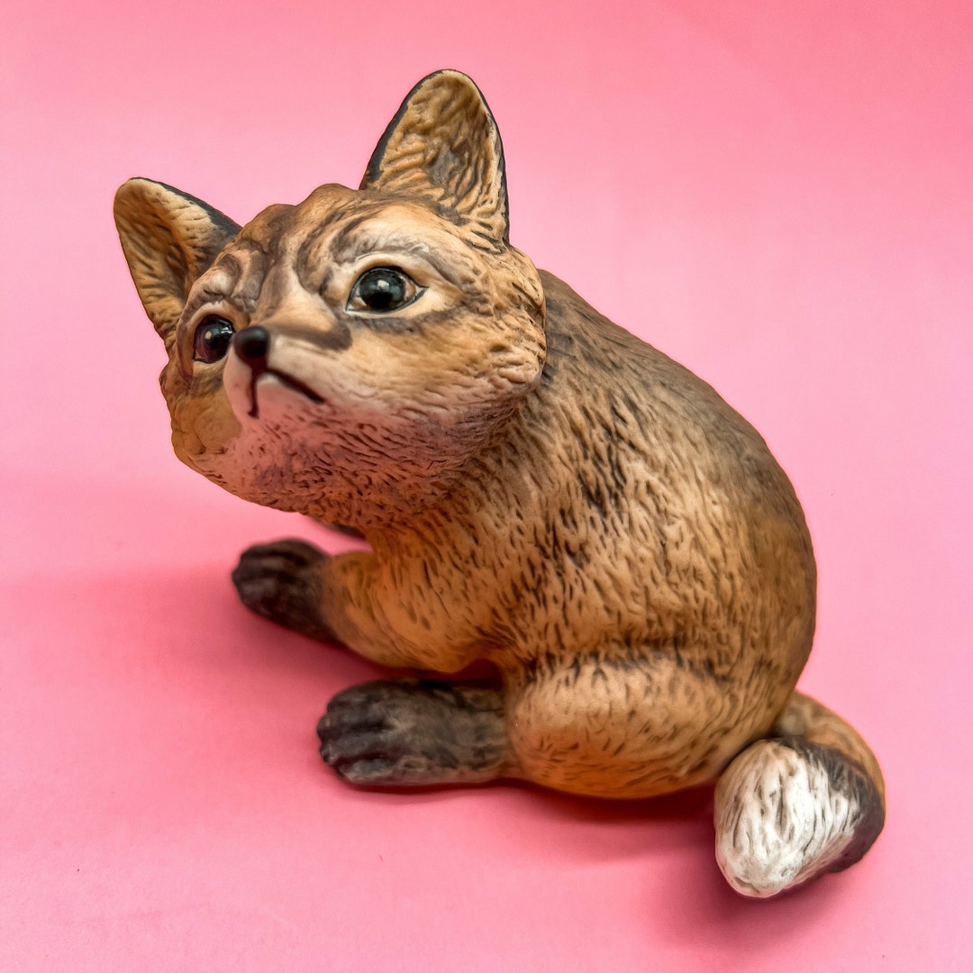 Vintage 1979 Roscoe the Red Fox Kit Ceramic Figurine, the Wildlife ...