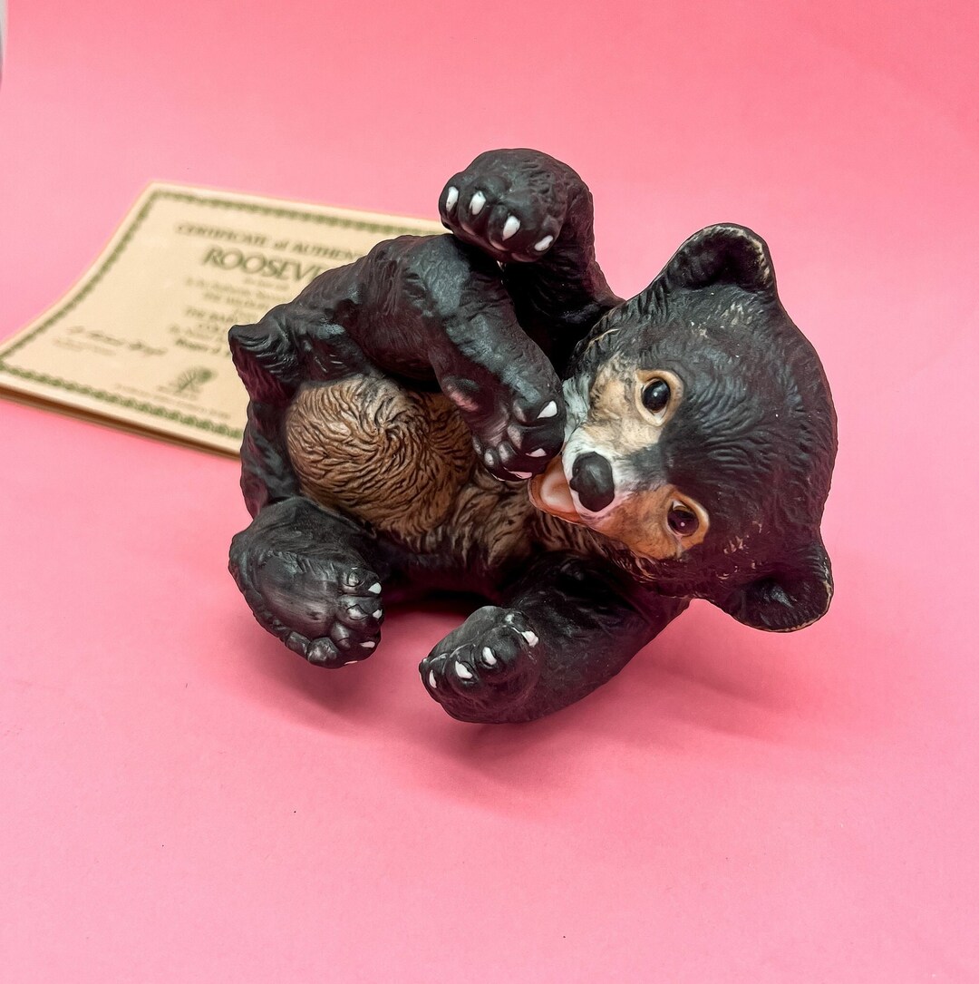 Roger J. Brown Bear Cub Figurine, Roosevelt, Wildlife Series - Etsy