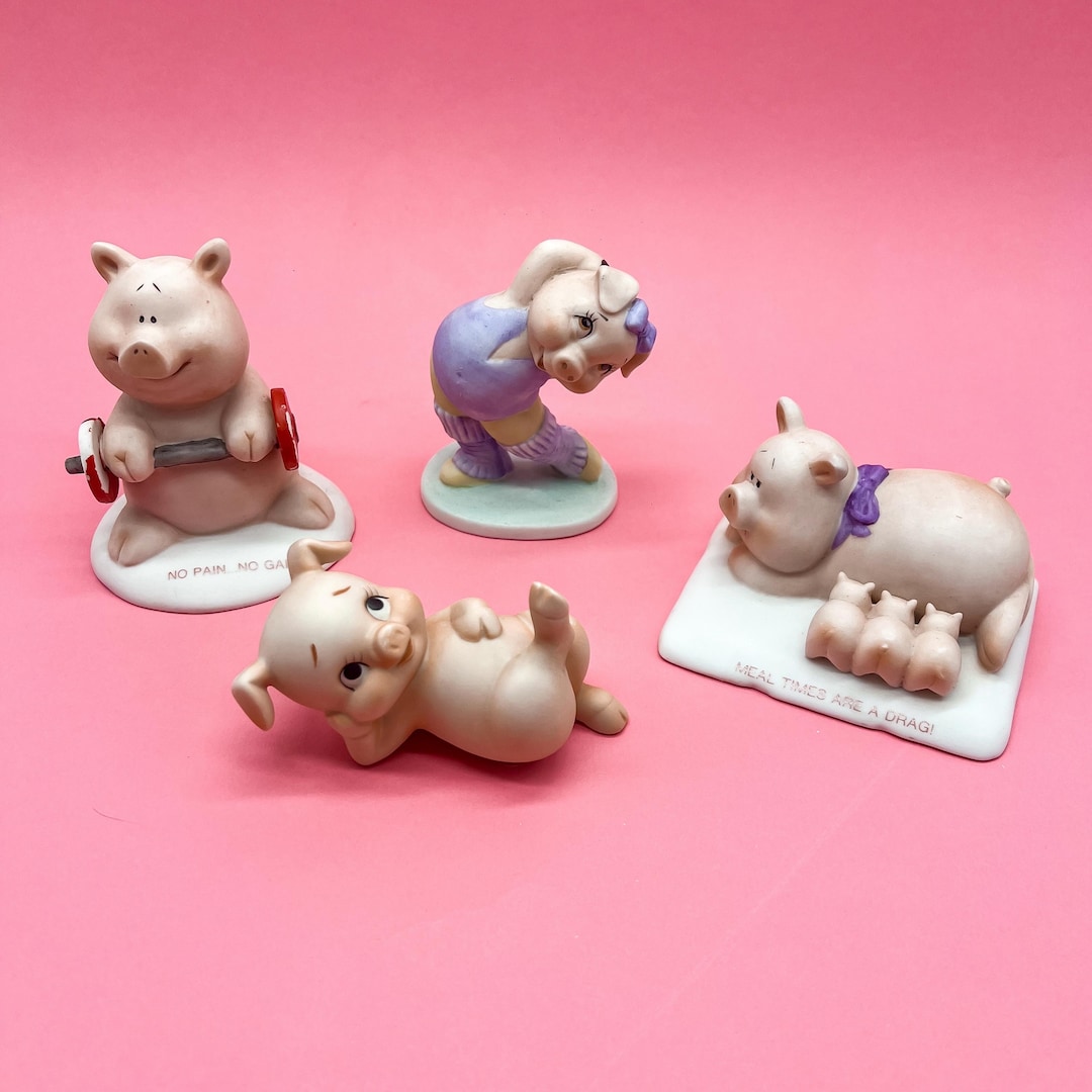 Pig Tales Meal Times and Weights - Porcelain Figure Pig & Piggys ...