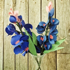 Flowers Bluebonnet, Paper Flower, Texas Bluebonnet, Table Centerpiece ...