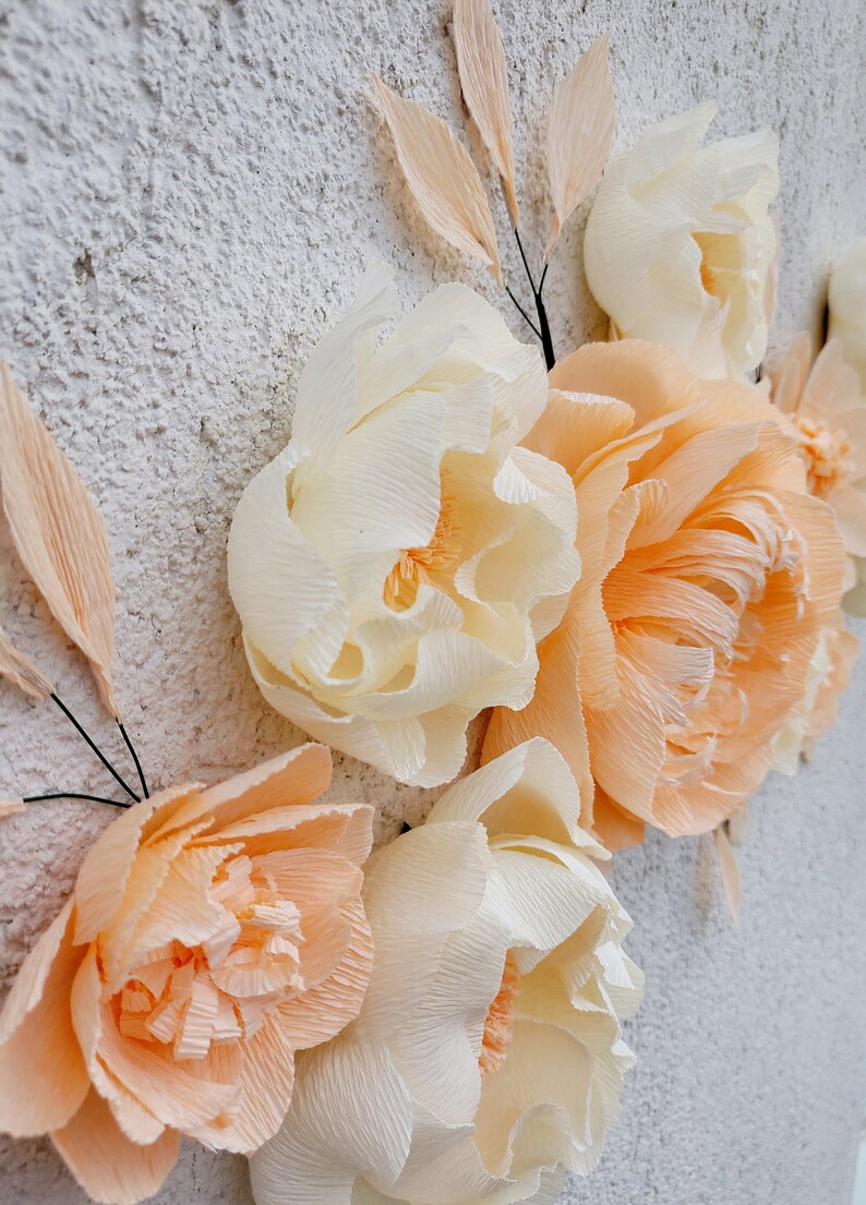 Rustic Flower Wall Backdrop, Fall Custom Bridal Shower, Baby ...