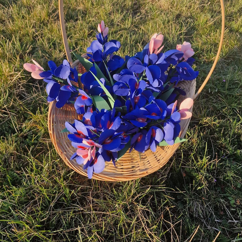 Flowers Bluebonnet, Paper Flower, Texas Bluebonnet, Table Centerpiece ...