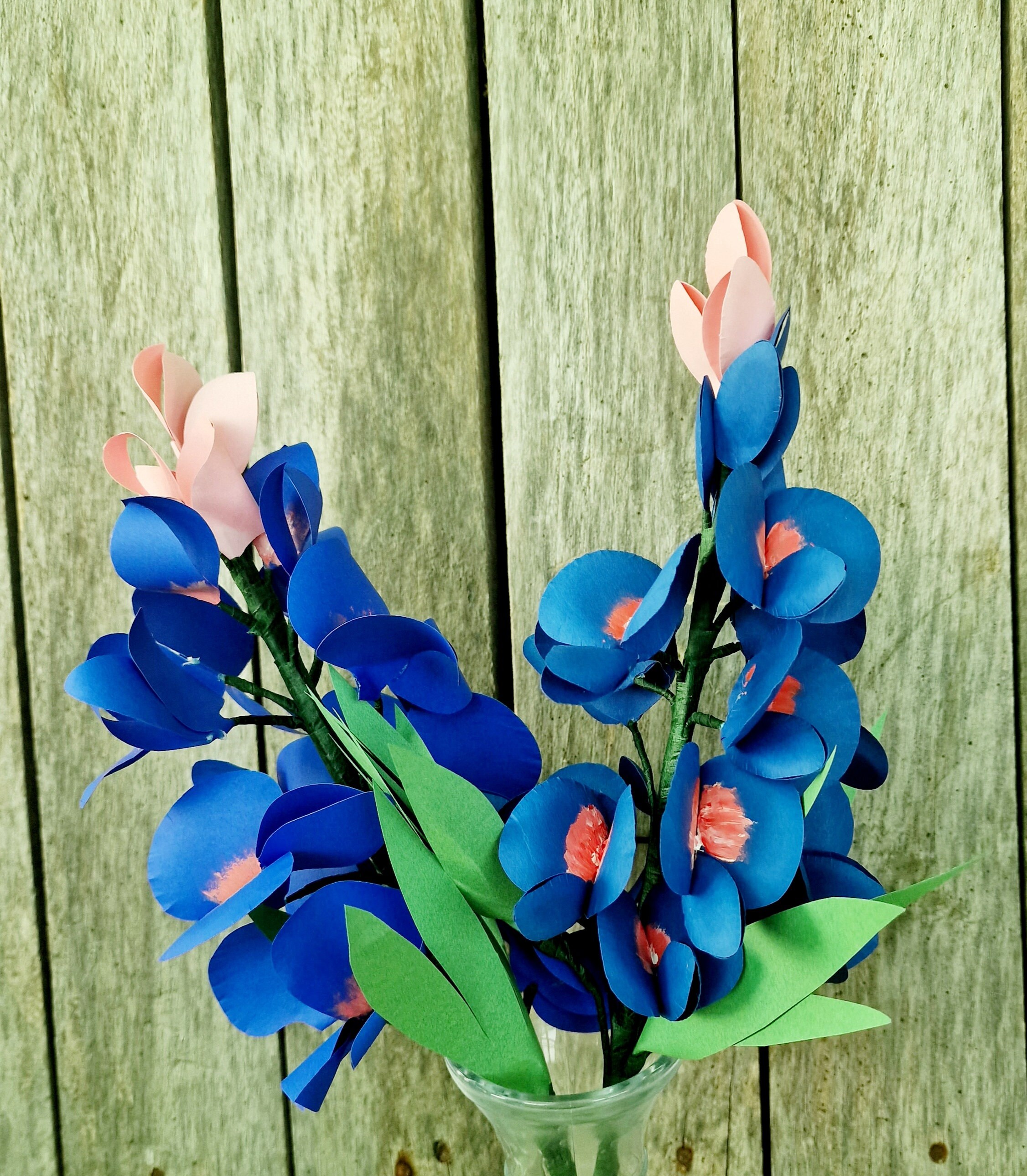 Flowers Bluebonnet, Paper Flower, Texas Bluebonnet, Table Centerpiece ...
