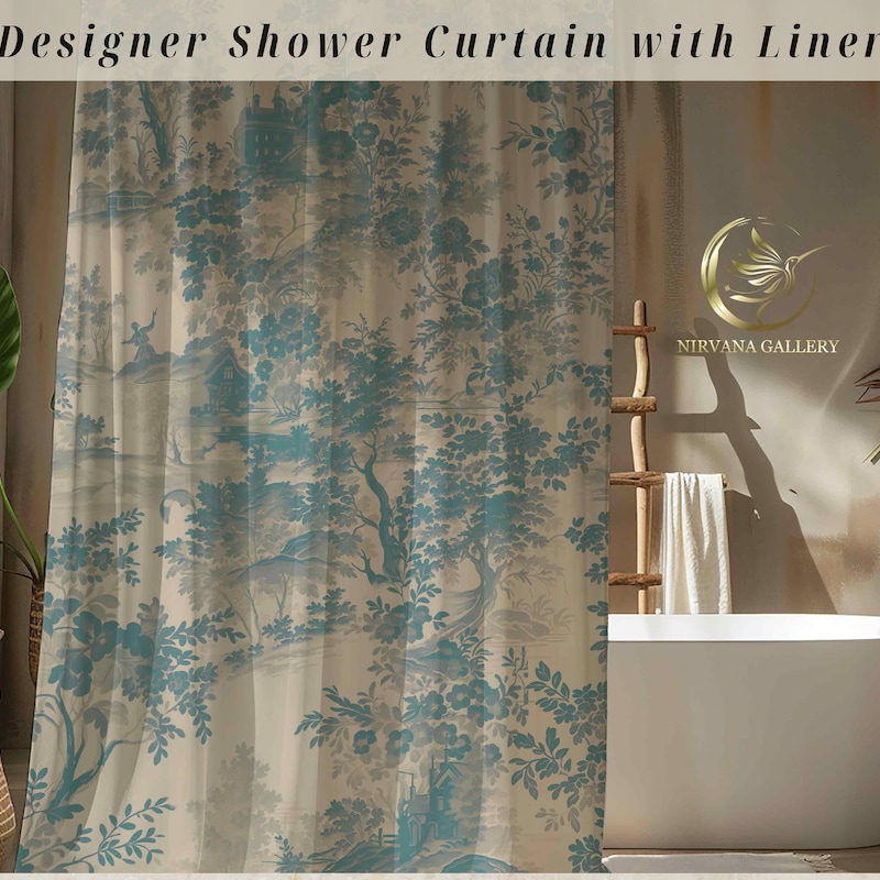 Fabric Shower Curtain - Etsy