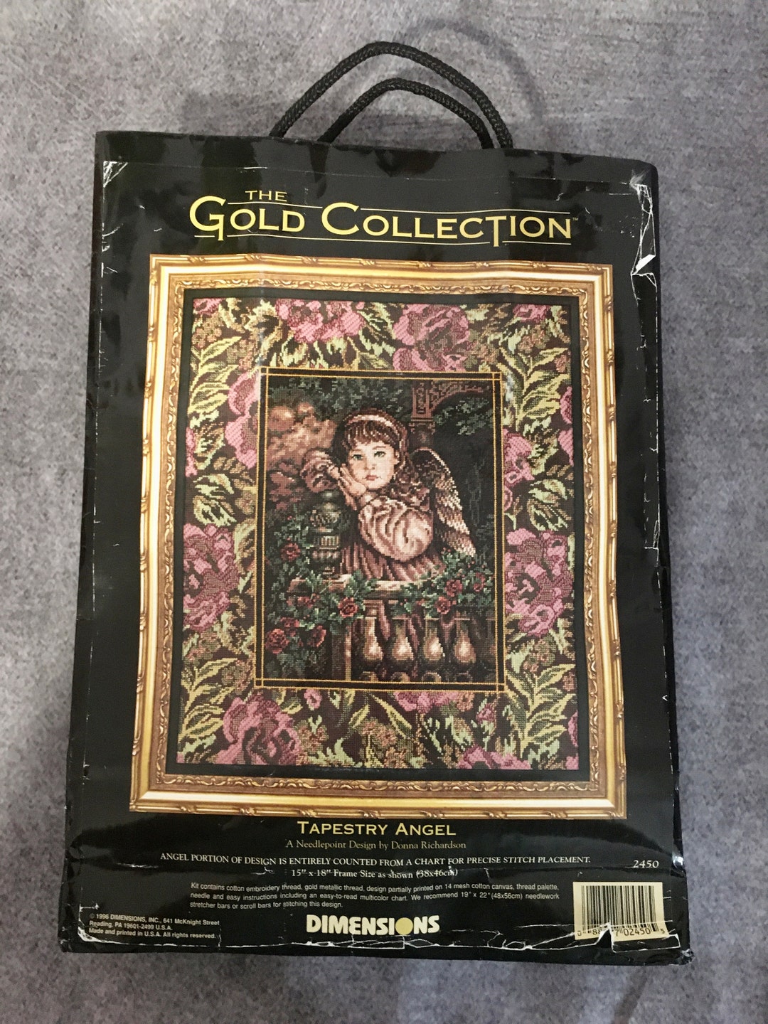 Vintage (1996) the Gold Collection Dimensions "tapestry Angel ...