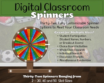 Digital Spinners Sunflower| Classroom Management | Education | Student ...