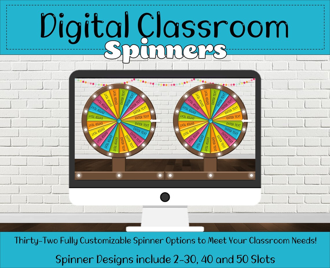 32 Digital Spinners Bright Rainbow | Class Management | Education ...