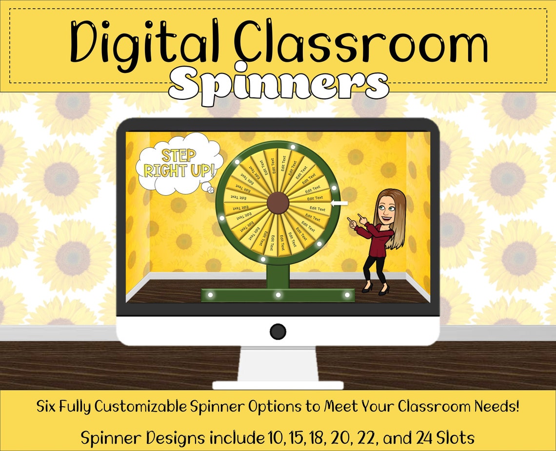 Digital Spinners Sunflower| Classroom Management | Education | Student ...