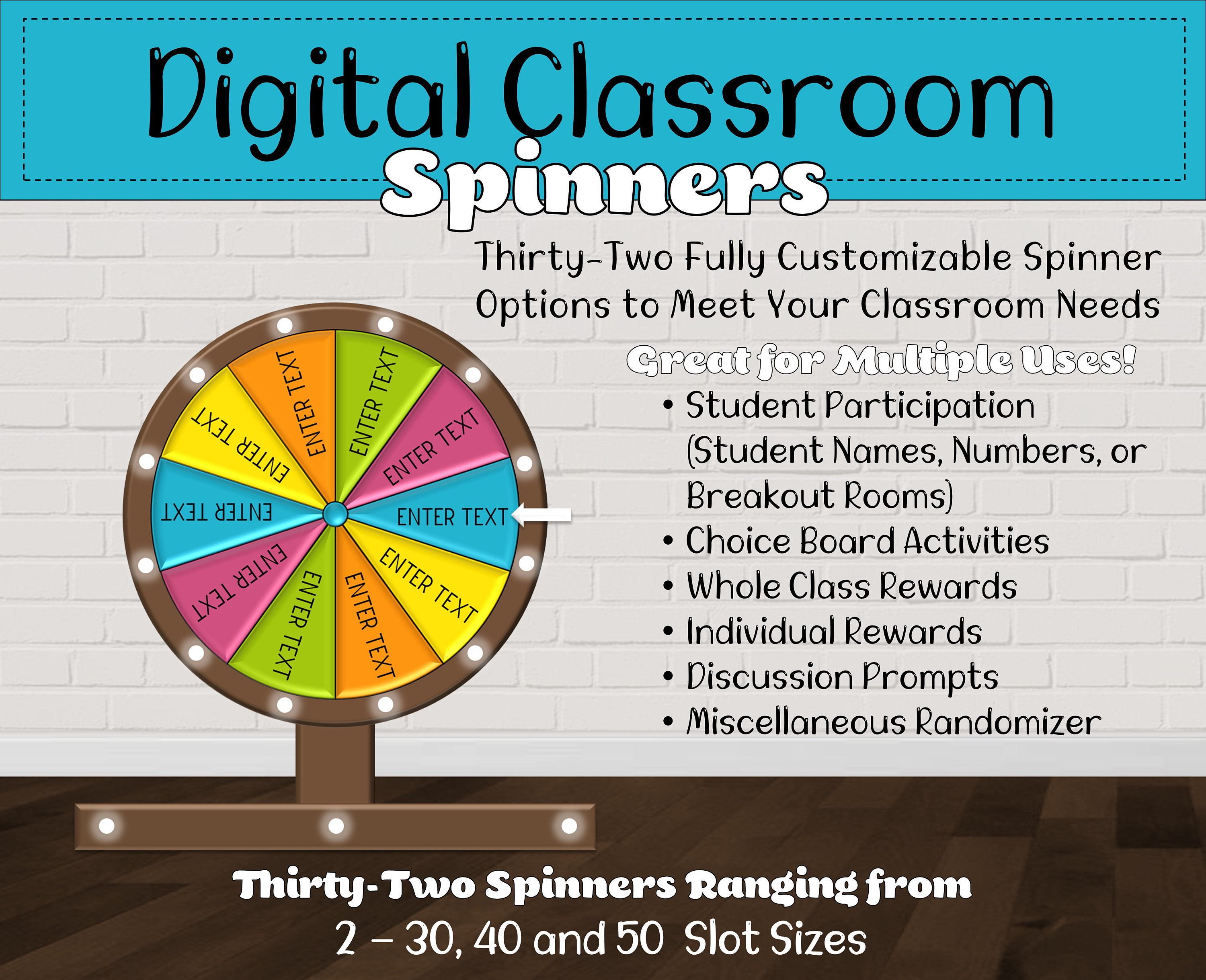 32 Digital Spinners Bright Rainbow | Class Management | Education ...