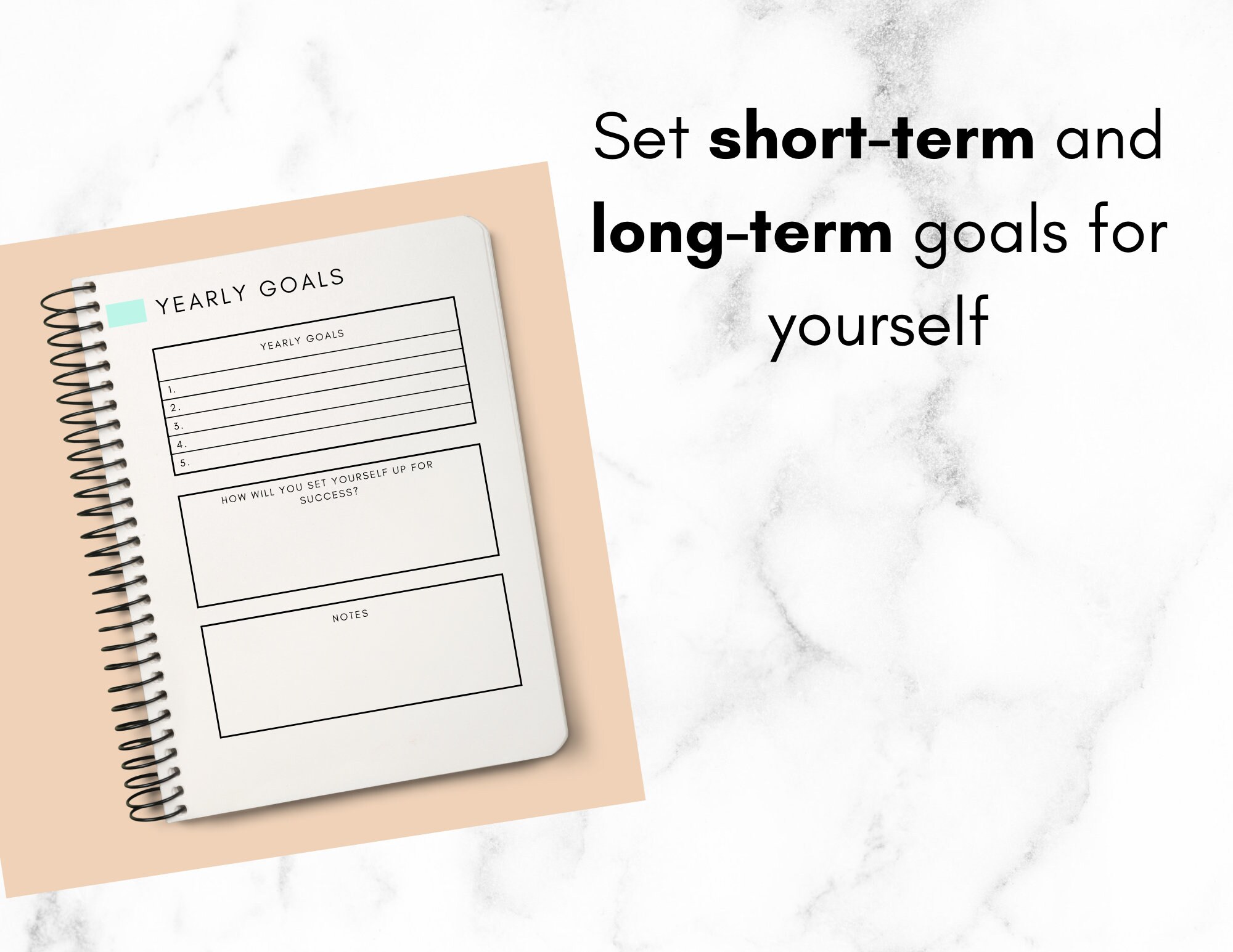 Goal Planner Goal Tracker Self Care Planner Goal Planner Printable ...