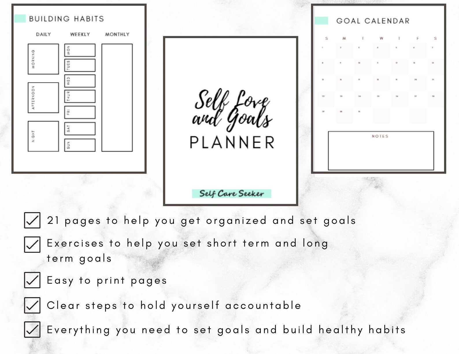 Self Love Planner | Self Love Journal | Self Love Workbook | Self Care ...