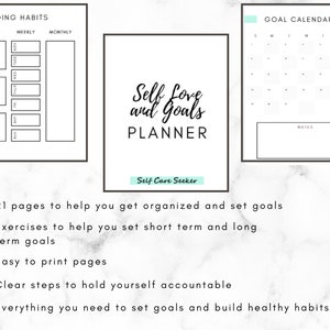 Self Love Planner | Self Love Journal | Self Love Workbook | Self Care ...