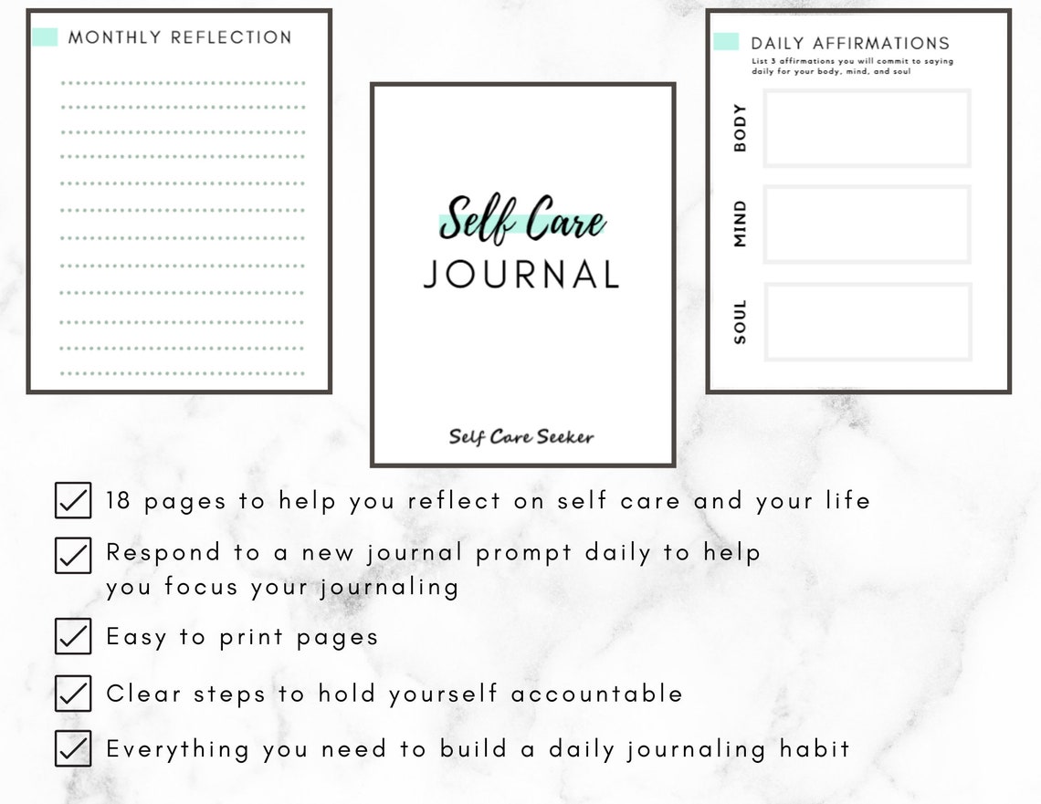 Self Care Journal | Self Care Journal PDF | Self Love Journal | Journal ...