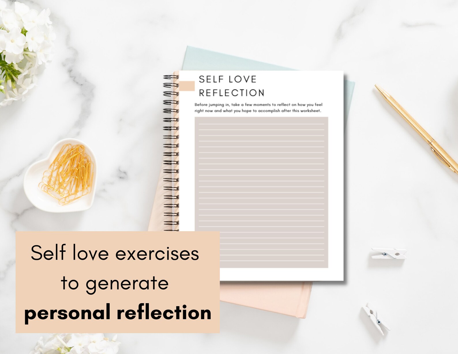 Self Love Planner Self Love Journal Self Love Workbook Self Care ...