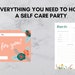Printable Self Care Party Templates - Etsy