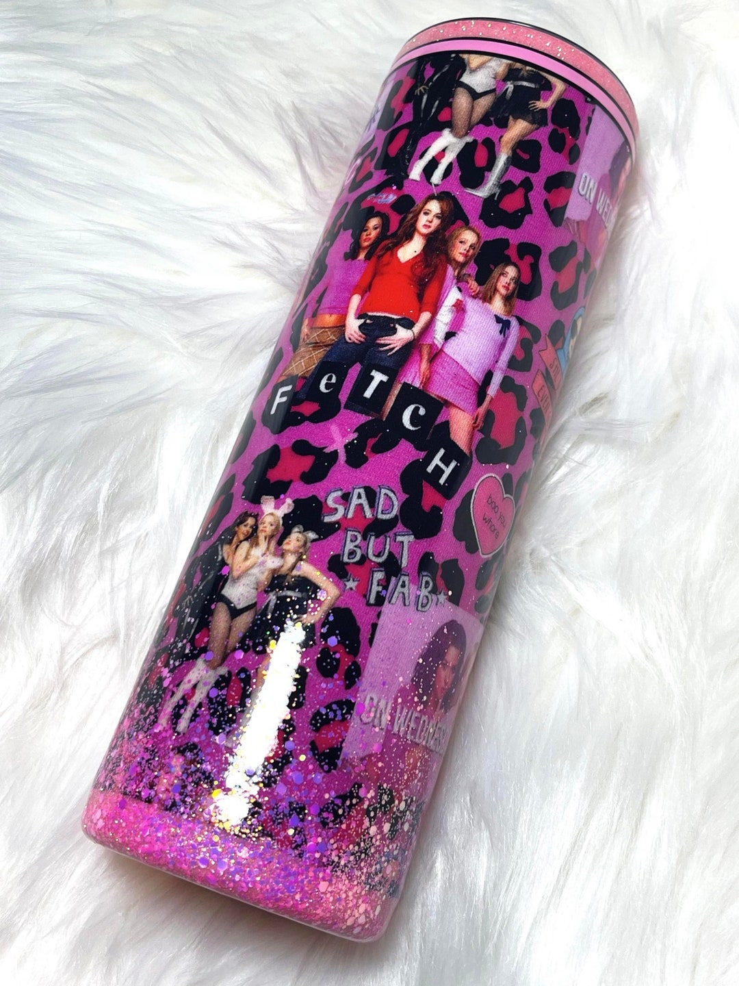 RTS 30oz Mean Girls Fabric Tumbler Mean Girls Tumbler Glitter Tumbler ...