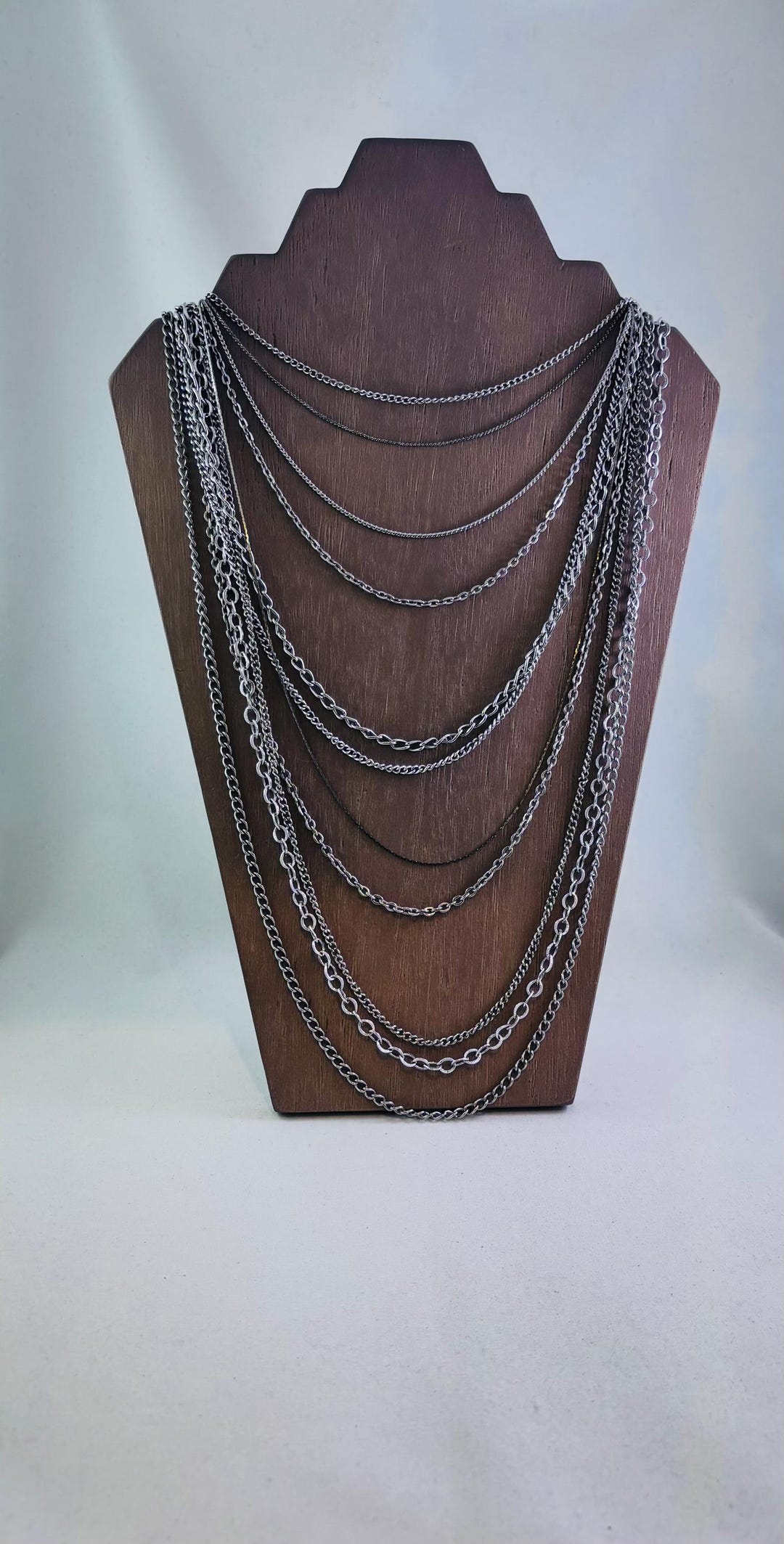 Lot of Silver Tone Vintage Chains/craft Chain (10 PCS) - Etsy