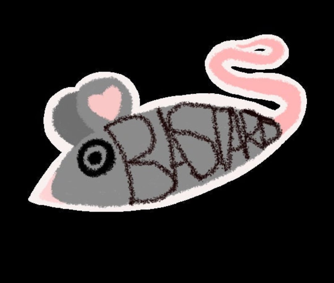 Rat Bastard Sticker - Etsy