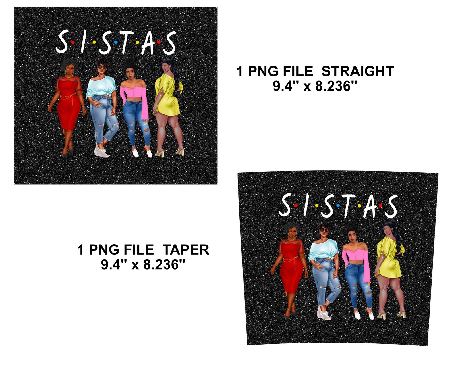 Sistas Sisters, Afro Women Black Woman African American Nubian, 20oz ...