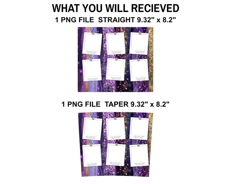 Astral Picture Photo Tumbler Template Sublimation Designs, 20oz Skinny ...