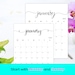 Printable Calendar 2021-2022, Planner Calendar, Planner Insert ...
