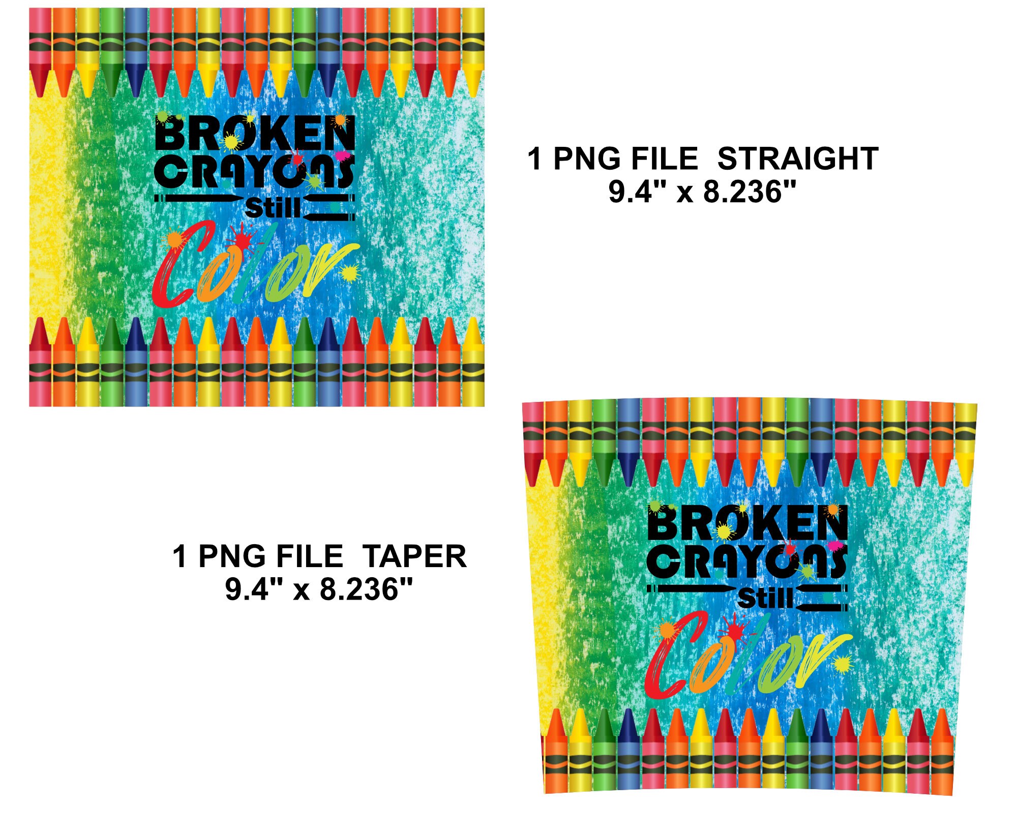Broken Crayons Still Color Teacher Tumbler Wrap PNG Teacher - Etsy