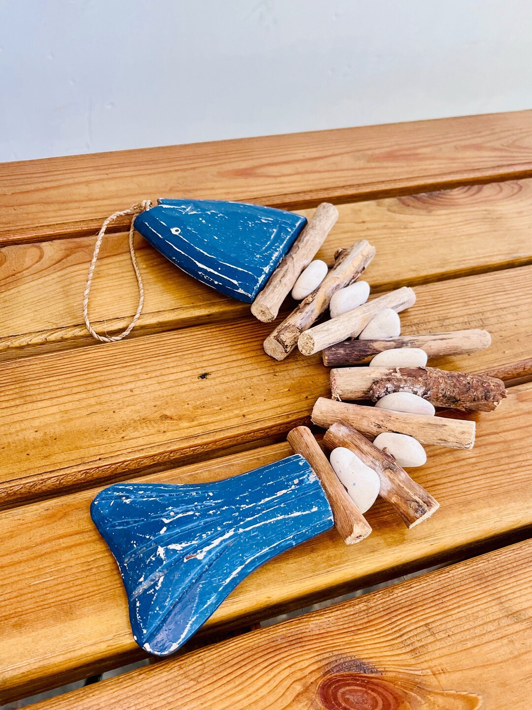 Fish Skeleton Wall Hanging, Driftwood Fish Decor, Recycled Fish Wood ...