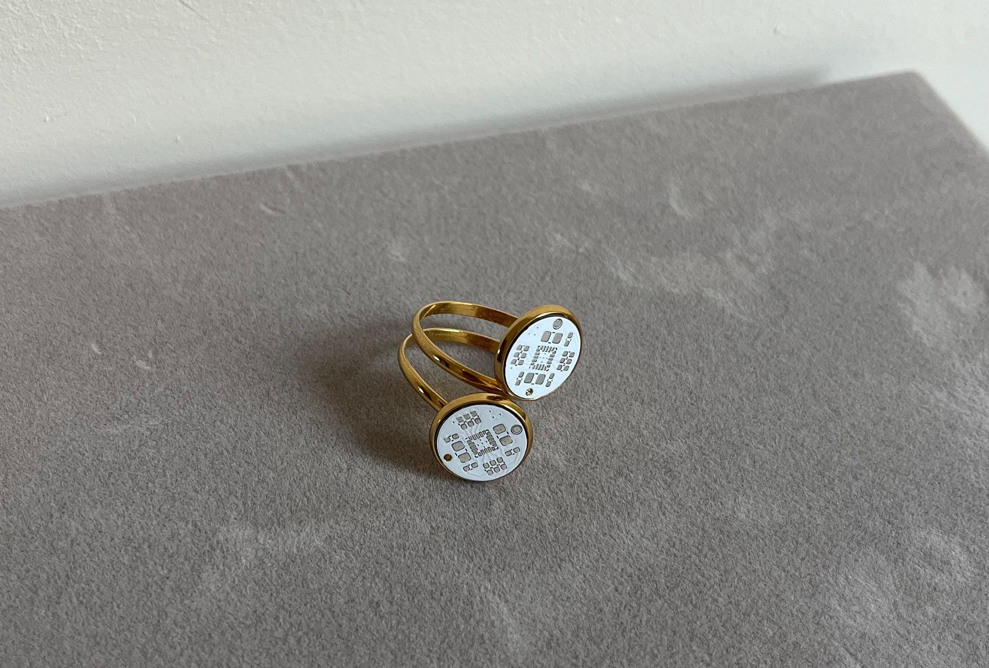 Modern Circuit Ring Geeky PCB Jewelry Cyberpunk Circuit Ring Gift for ...