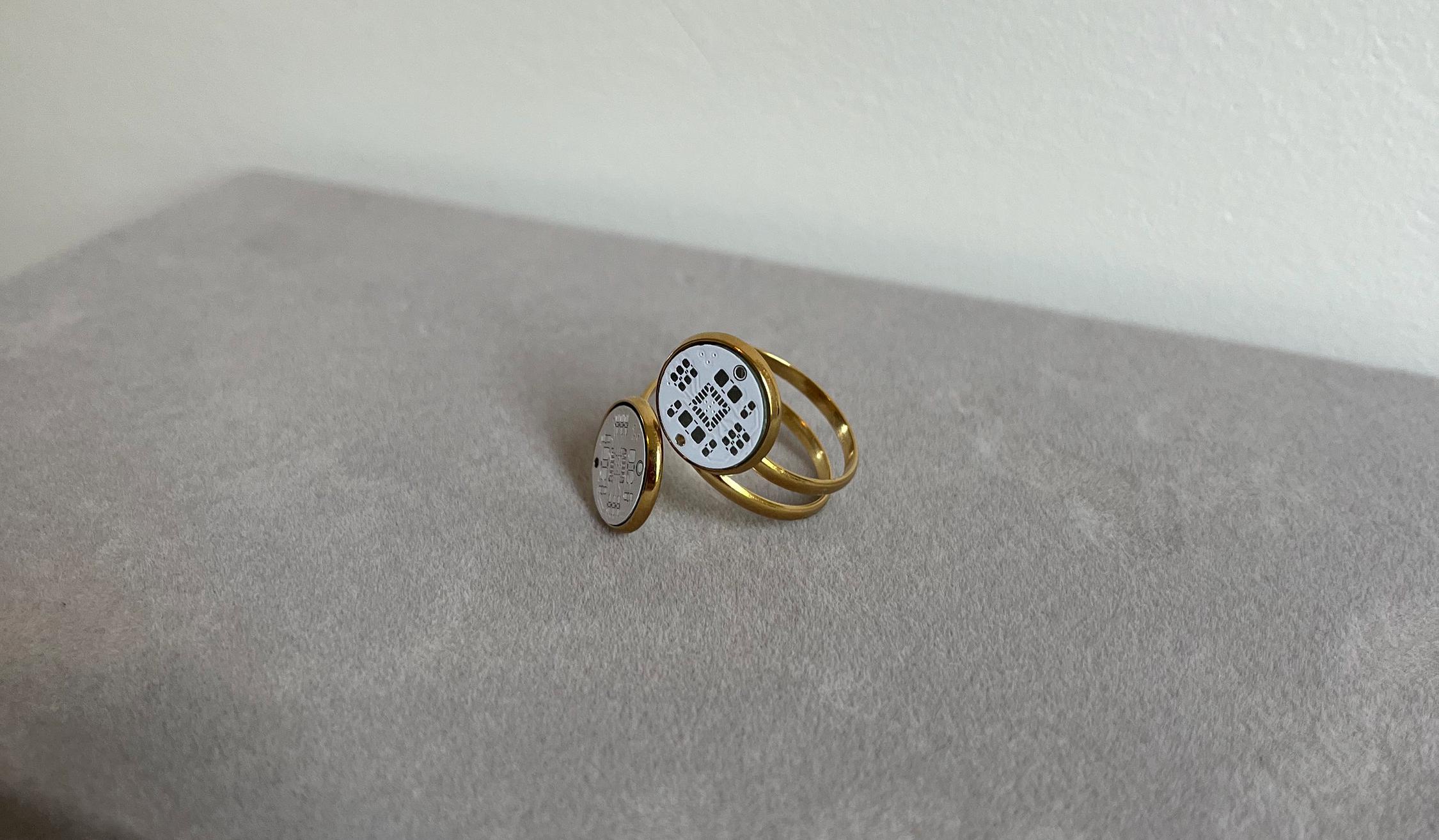 Modern Circuit Ring - Geeky PCB Jewelry | Cyberpunk Circuit Ring Gift ...