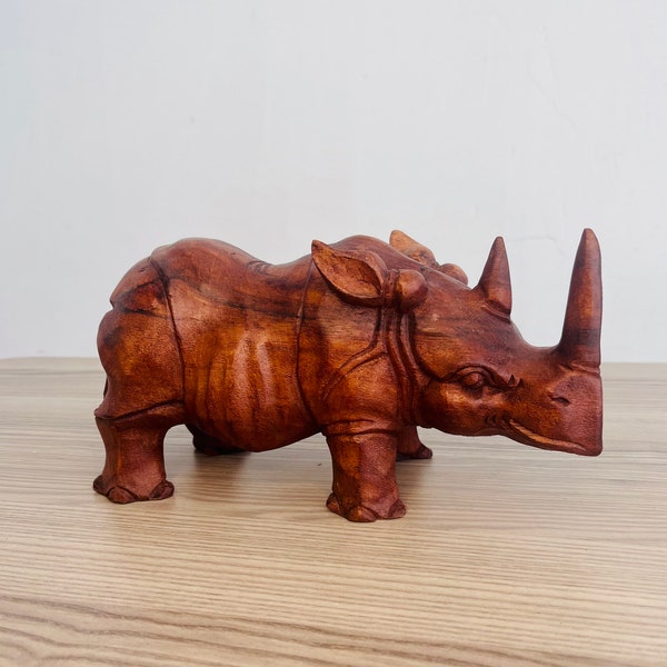 Wood Rhino - Etsy