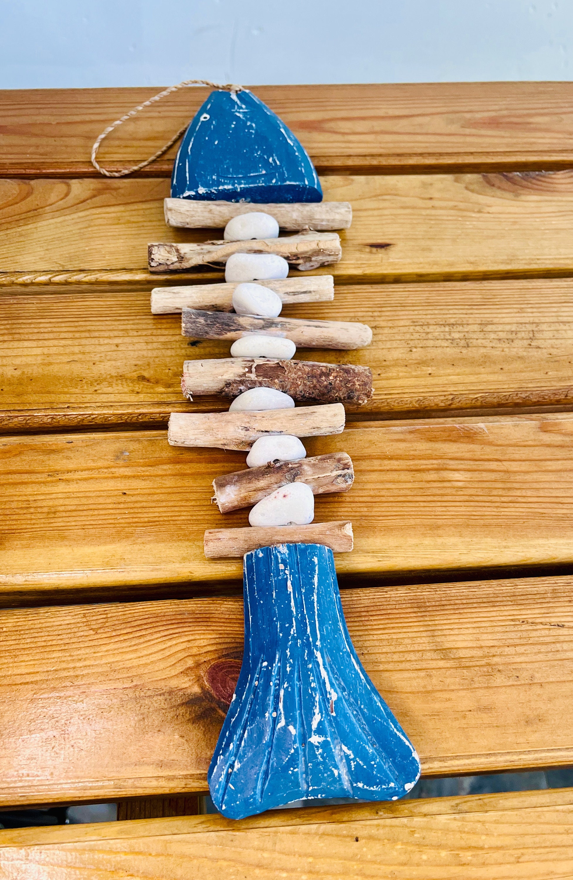 Fish Skeleton Wall Hanging, Driftwood Fish Decor, Recycled Fish Wood ...