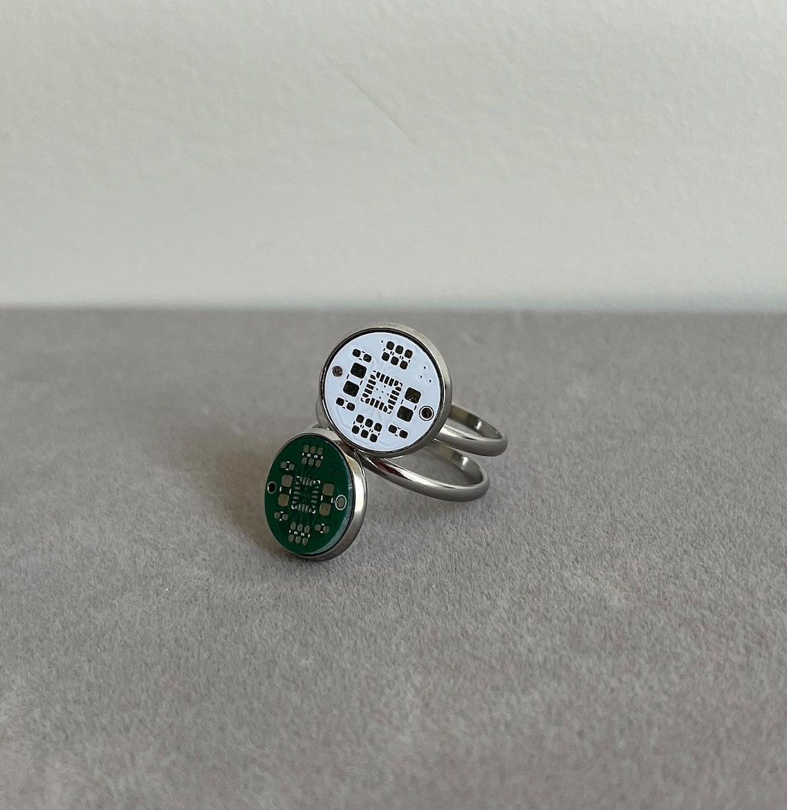 Modern Circuit Ring Geeky PCB Jewelry Cyberpunk Circuit Ring Gift for ...