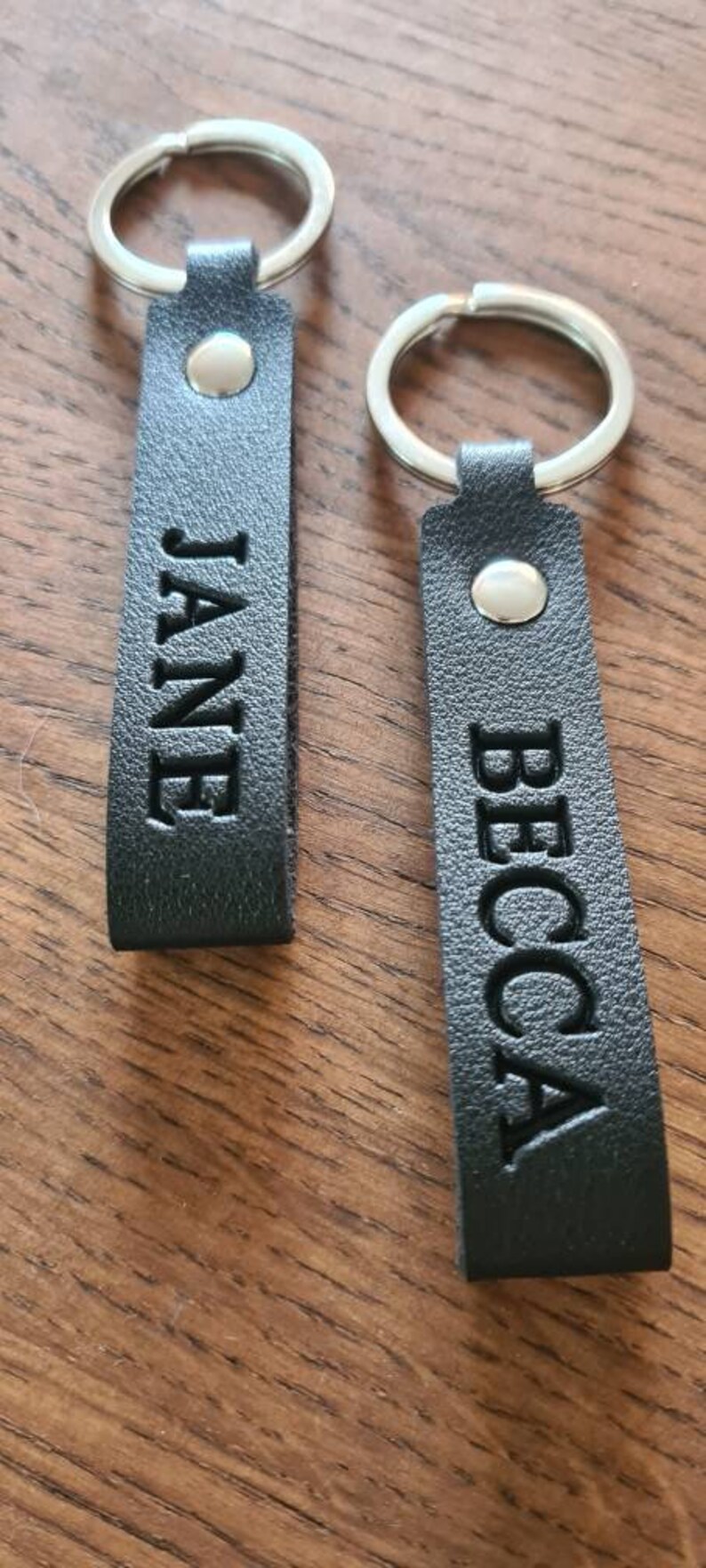 PERSONALISED LEATHER Keyring....free Delivery - Etsy UK