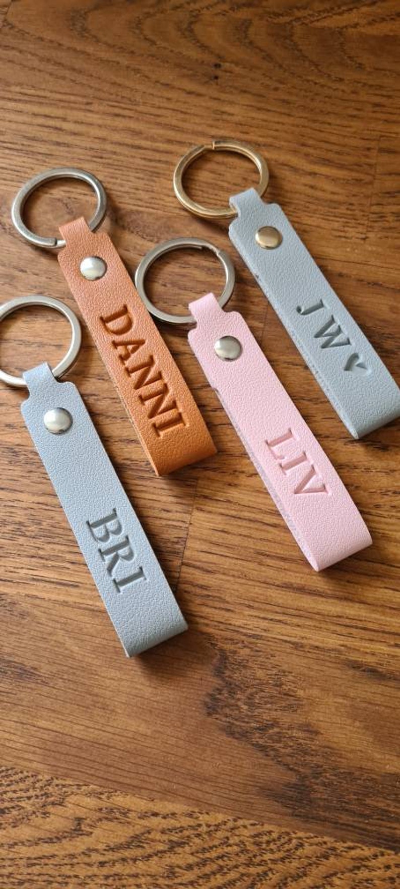 PERSONALISED LEATHER Keyring....free Delivery - Etsy UK